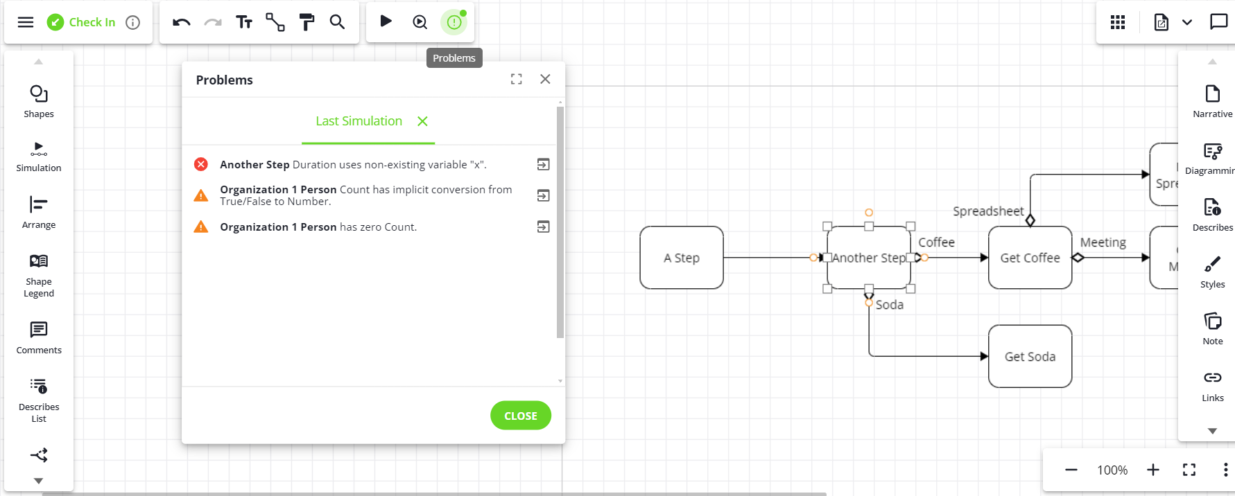 Process Simulation in the iGrafx Platform